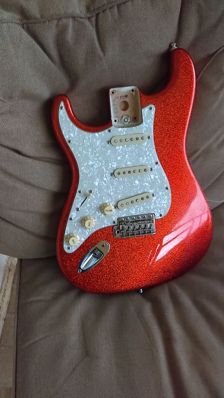 Left Handed - Stratocaster 2008 Burnt Orange Metal Flake | Reverb