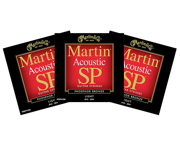 Martin MSP-4100 SP 92/8 Phosphor Bronze Light Acoustic | Reverb