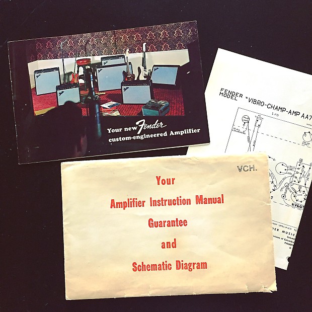 Fender Vibro Champ Manual Schematic 1965 | Reverb Canada