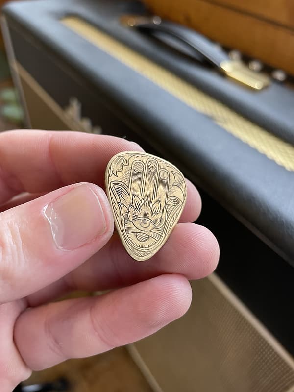 Plectrum Custom Plectrum Brass | Reverb Australia