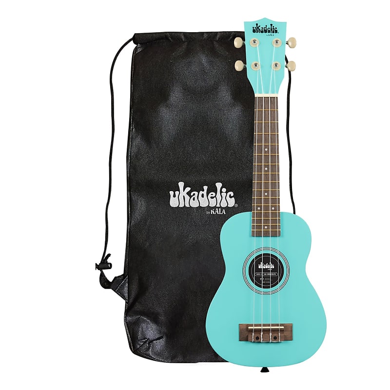 Kala Ukadelic Frostbite Ukulele - Soprano Uke - w/ Bag | Reverb