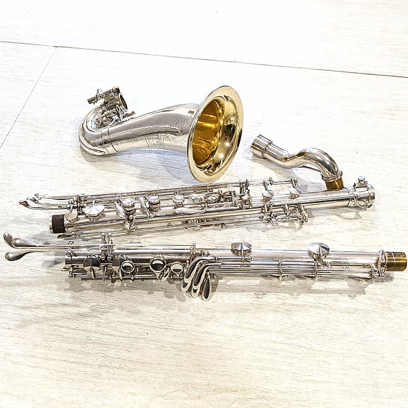 Harry Pedler Metal Bass Clarinet Custom Built 1930s - Silver | Reverb