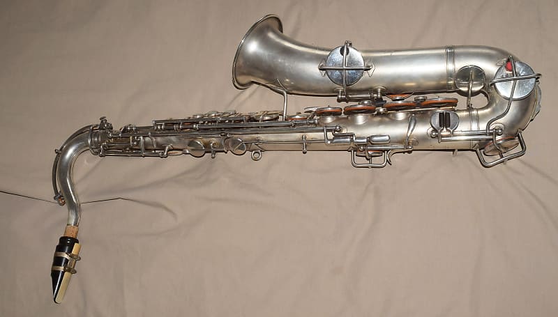 Buescher C-Melody Saxophone 1919 Original Silver Plate | Reverb