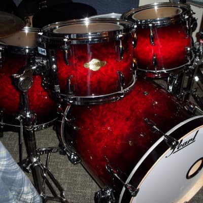 Pearl Masters Custom Vintage Sunburst 7 Piece Drum Kit | Reverb