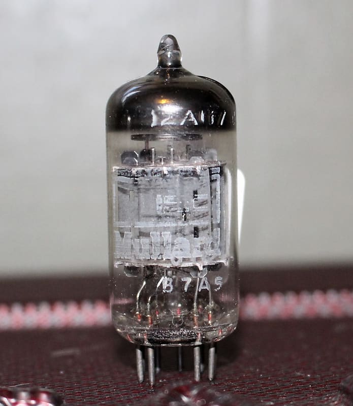 MULLARD ECC82 BLACKBURN 12AU7 PERFECT BALANCE GRAY PLATE HALO | Reverb