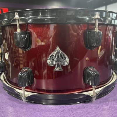 ddrum Diablo 7x14 Snare Drum Red metallic | Reverb