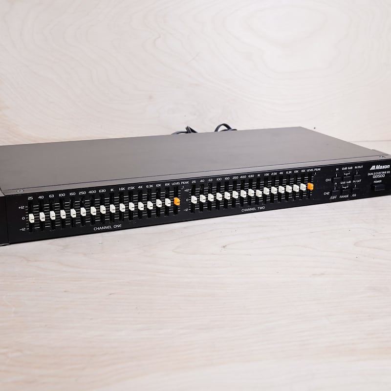 Maxon GE1500 2 Channel Equalizer Black | Reverb