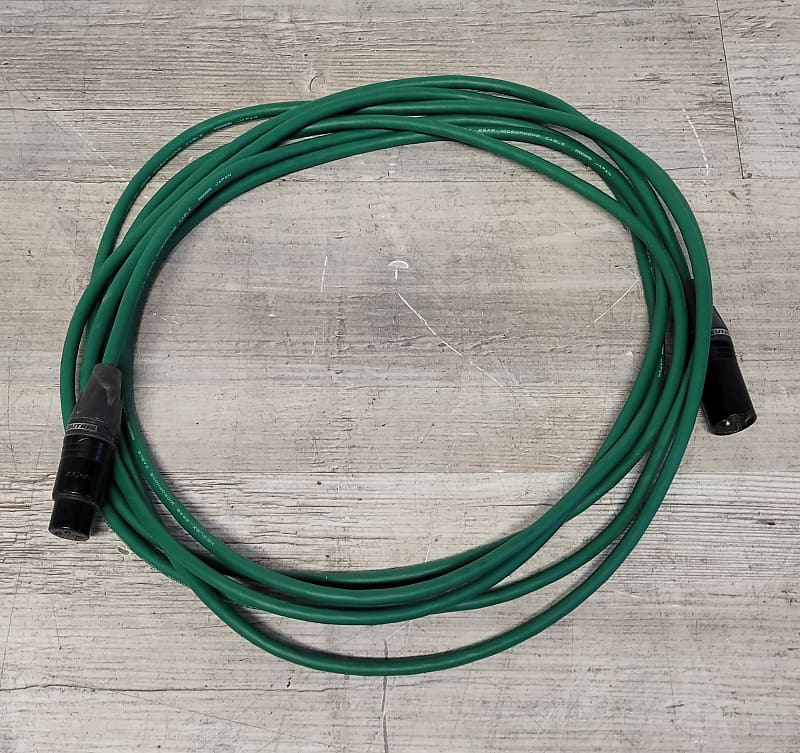 Mogami 2549 Microphone Cable 15' Green | Reverb