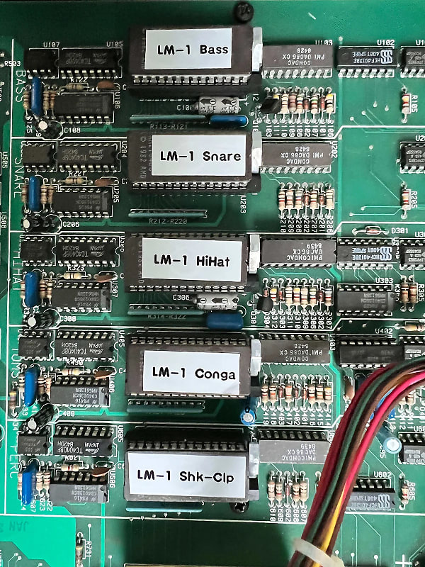 Linn LM-1 LM1 EPROMs for Oberheim DX Drum Machine | Reverb