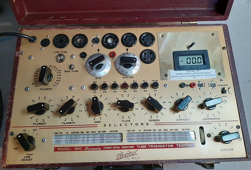 Hickok Model 800 micromhos tube tester | Reverb