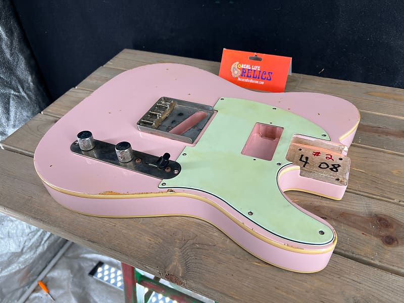 Real Life Relics Tele® Body Double Bound Aged Shell Pink | Reverb