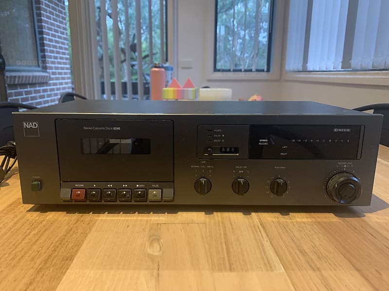 NAD 6240 Stereo Cassette Deck 1986 - Grey/Black | Reverb
