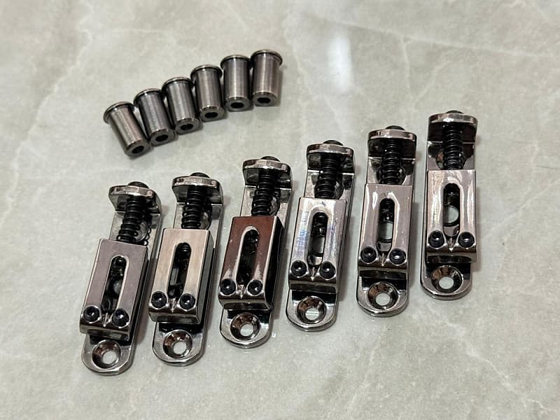 6 String Mono-Rail Bridge Multi Scale Guitar in Cosmo Black | Reverb