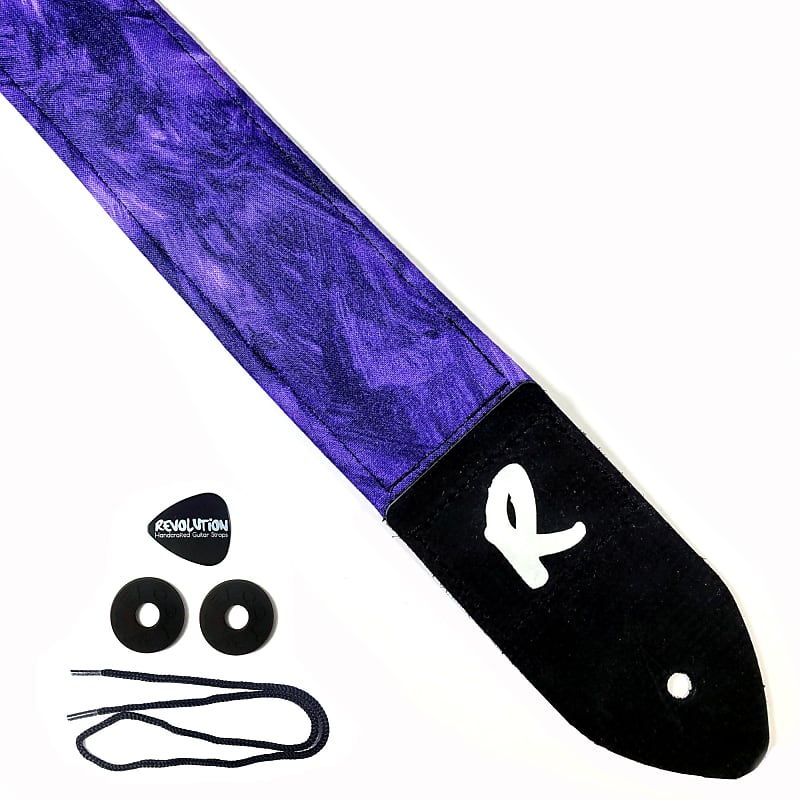 Deep Purple Guitar Strap - Guitar Strap- Purple Batik Guitar | Reverb