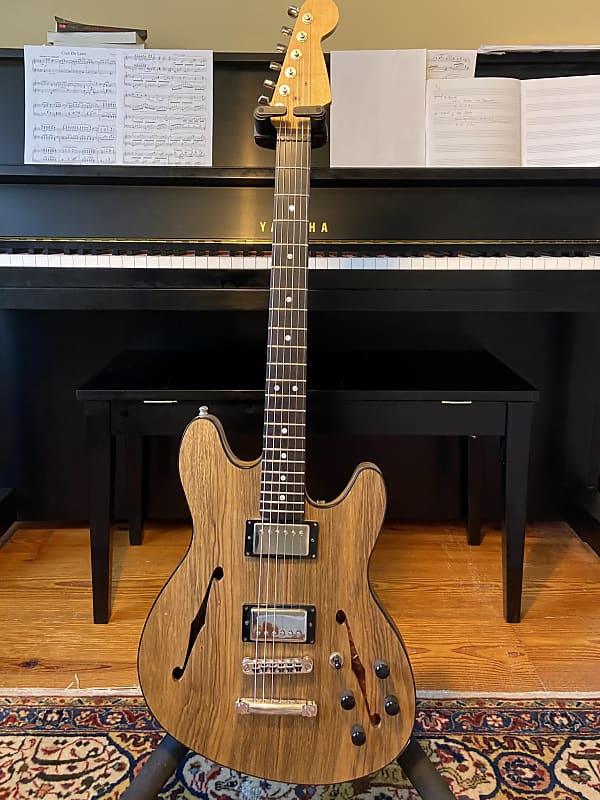 Warmoth Black Korina Mooncaster | Reverb