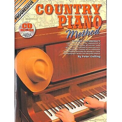 Progressive Country Piano Method Book & CD Beginner - | Reverb