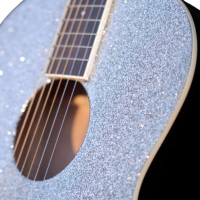 Taylor Swift Style Glitter Sparkle Acoustic Guitar With | Reverb