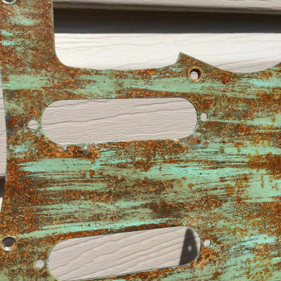 Rusted Relic seafoam Strat HSS. hammered finish, | Reverb Canada