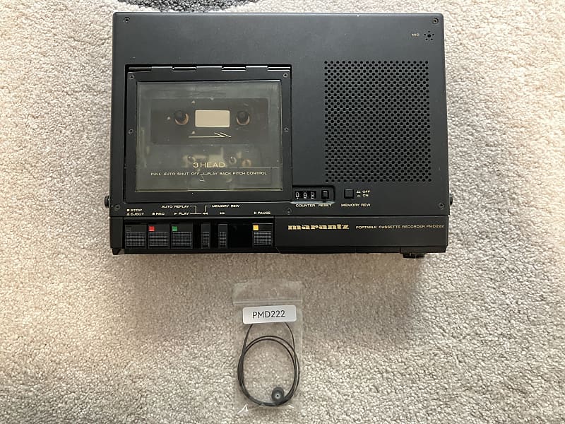 Marantz PMD-222 Three-Head Portable Cassette Recorder + | Reverb UK