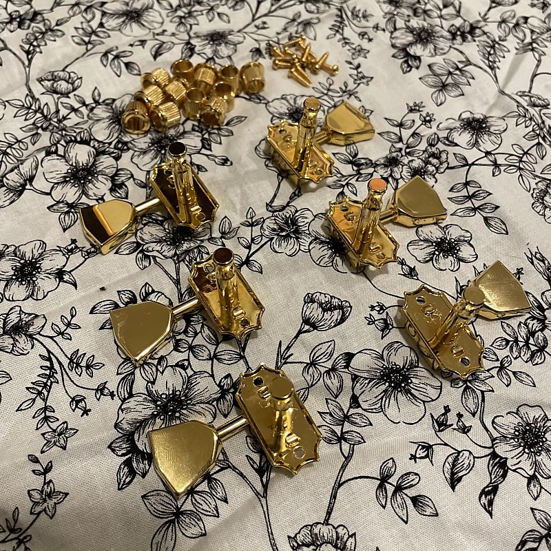 Kluson Traditional 3+3 Metal Keystone Button Double Line | Reverb