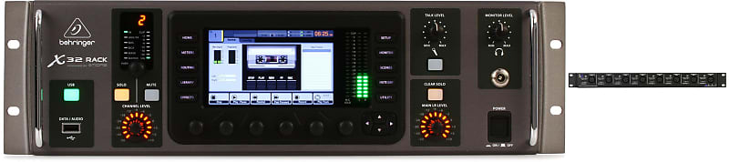 Behringer X32 Rack 40-channel Rackmount Digital Mixer Bundle | Reverb