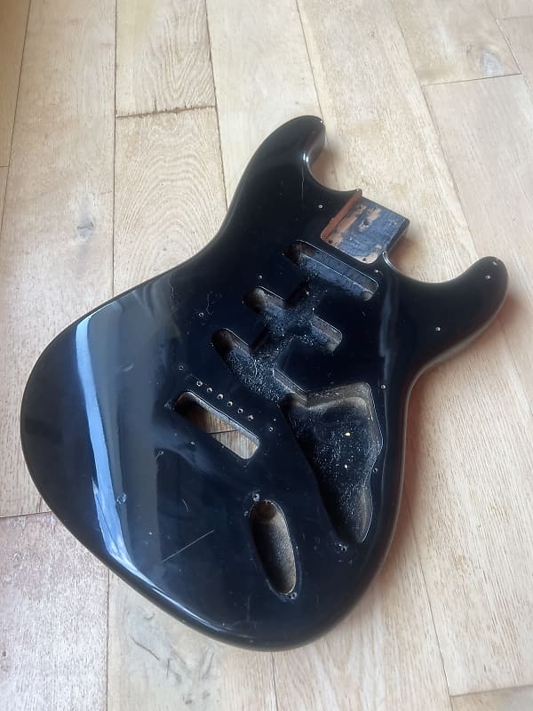 Aria Strat type body black 1992 - Black | Reverb