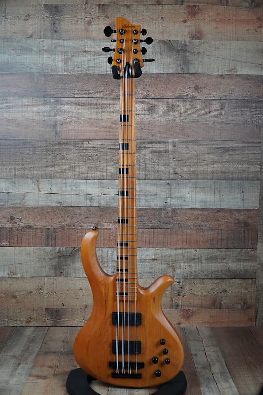 Schecter Session Riot 8 Electric Bass, 8-String, Aged Natural | Reverb