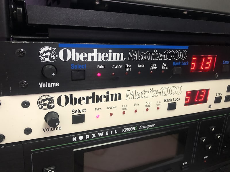 A Pair of Oberheim Matrix-1000s [Polychained] | Reverb Australia