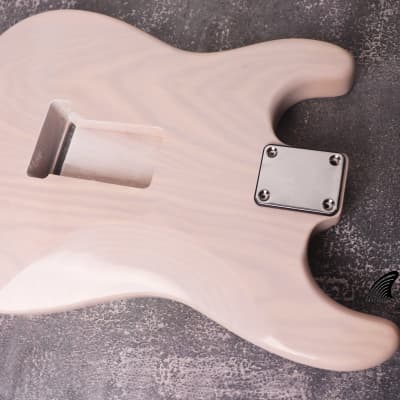 See-Through White Northern Ash S Style Guitar Body, S Type | Reverb