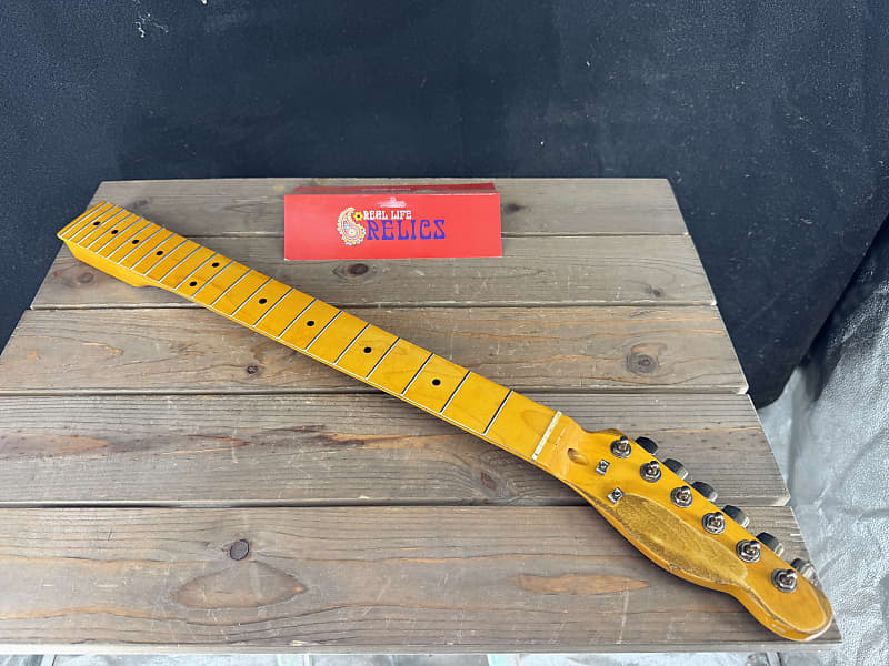 Real Life Relics Loaded Tele® Style Neck Aged Maple TMML #1 | Reverb