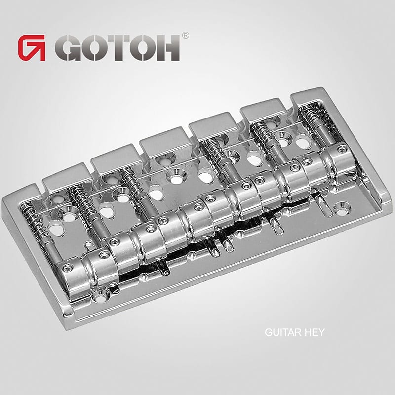 NEW Gotoh 404SJ-6 6-String Bass Bridge MULTI TONAL Steel | Reverb