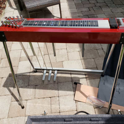 Zum Steel Stage One Red Pedal Steel Guitar with Hard Case! | Reverb UK