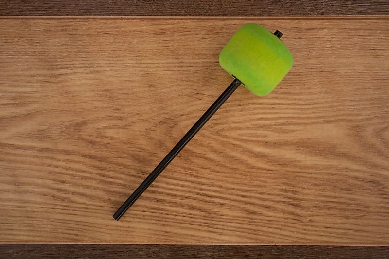 DANMAR COLOR KICK, GREEN FELT, BLACK SHAFT BASS DRUM BEATER | Reverb