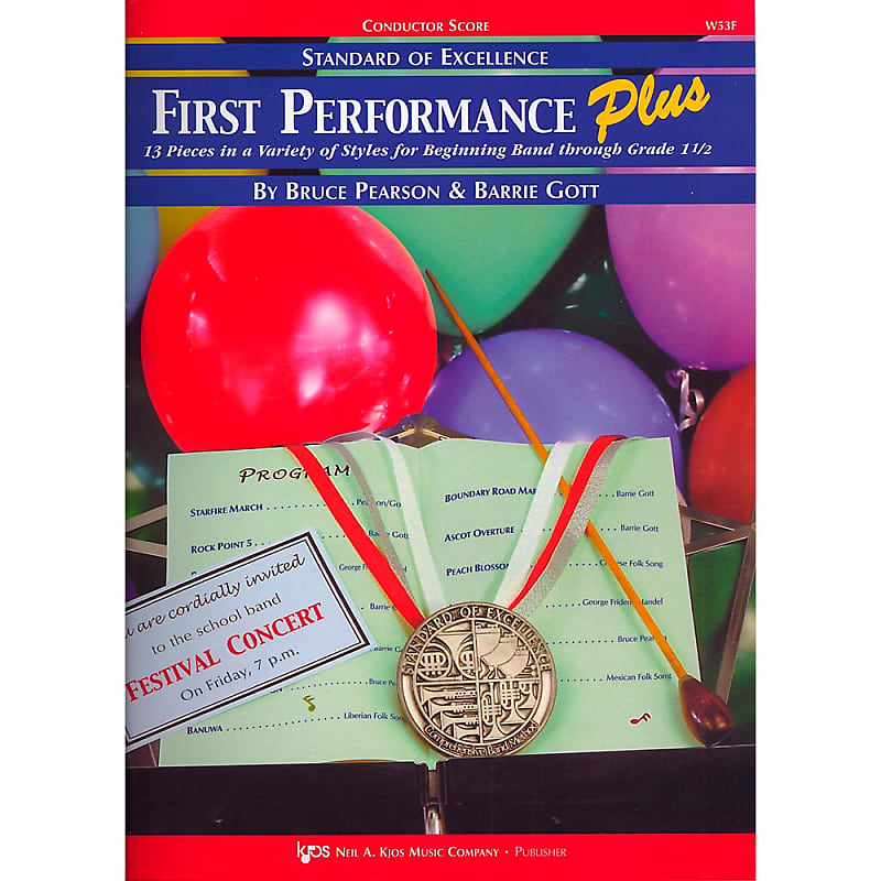 KJOS Standard Of Excellence First Performance Plus-COND SCORE | Reverb