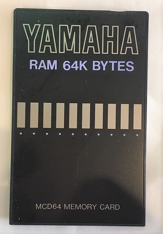 Yamaha MCD64 64K Ram Card | Reverb
