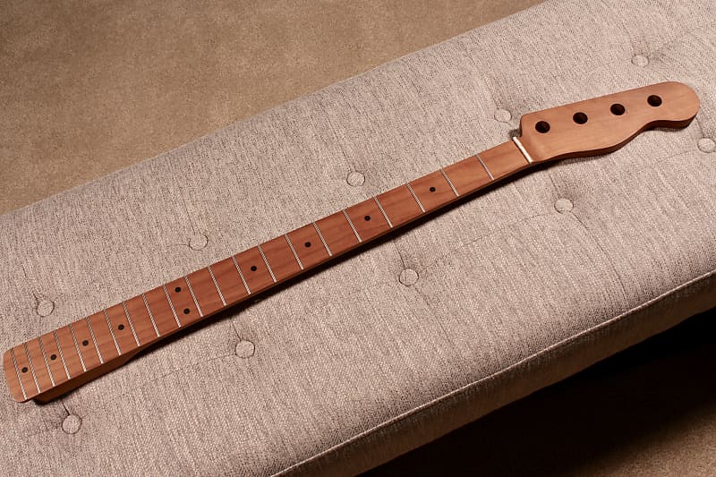 Warmoth Roasted Maple Tele Bass Neck | Reverb