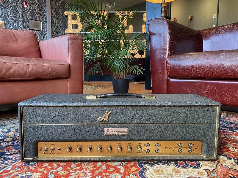 1965-1966 Marshall JTM50 MKIII 50W Super PA JTM45 white | Reverb UK