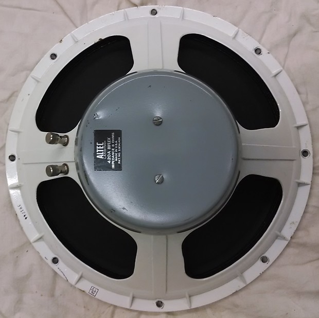 ALTEC 416A/420A 15" 8 OHM GUITAR/BASS SPEAKER 1967 WHITE/GRAY | Reverb