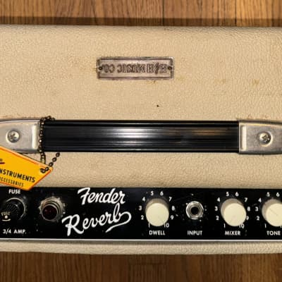 1963 Fender 6G15 Reverb Unit Blonde w/Wheat Grille & Flat | Reverb