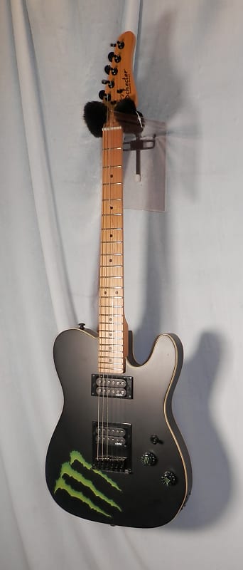 Schecter Diamond Series Tele Monster Energy Satin Black | Reverb