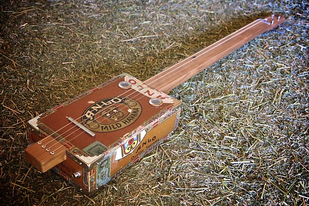 Electrifried 4-String Cigar Box Guitar w/ Single Pickup and | Reverb