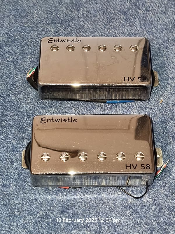 Alan Entwistle HV58 NI humbucker pickups pair - late 2000's - | Reverb