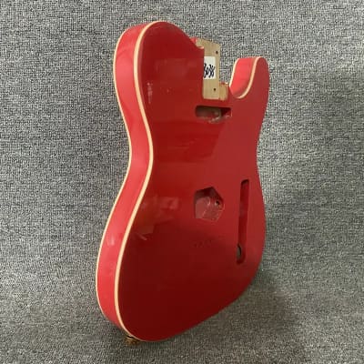 Glossy Red Telecaster Tele Style Guitar Body | Reverb