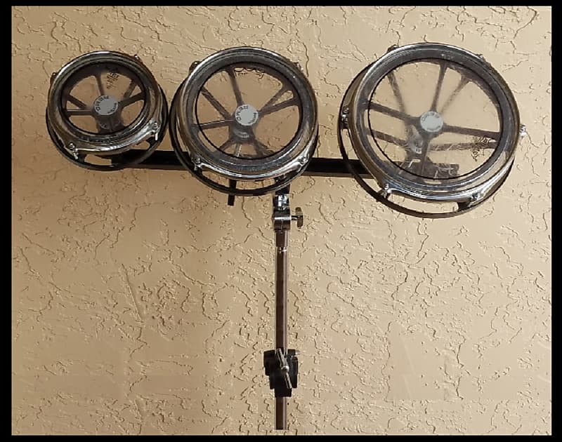 CLEAN! Remo * ROTOTOMS for DRUM RACK ** with FREE RACK CLAMP! | Reverb