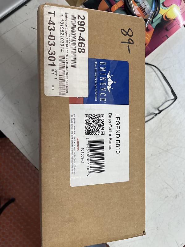 Emenence Legend B810 bass speaker | Reverb