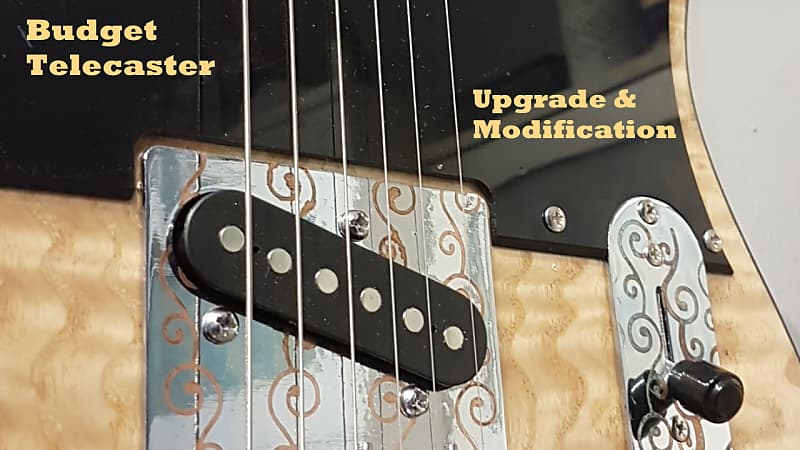 Upgraded/Modded Fazley Telecaster 2020 - ish - Natural | Reverb UK