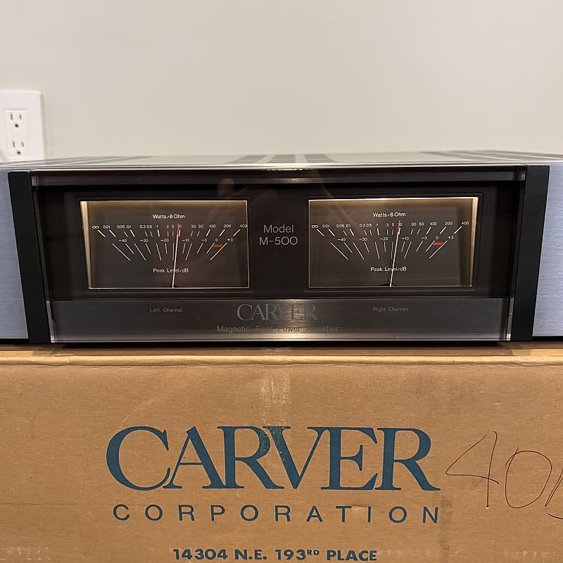 Carver M-500 Magnetic Field Power Amplifier ++ Recapped ++ | Reverb