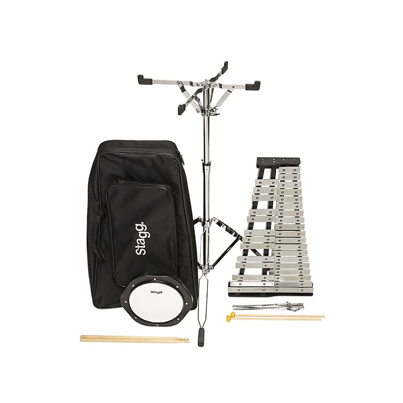 Stagg BELL-SET 32 Metallophone Set w/Stand, Practice Drum | Reverb