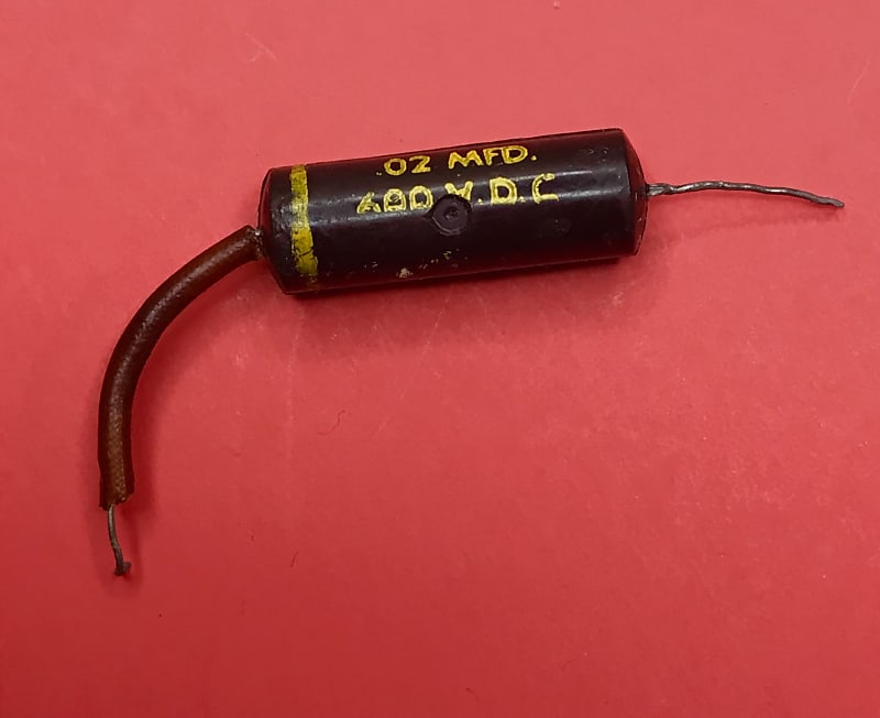 Universal .02 uF 600V black beauty molded capacitor 1950s, | Reverb