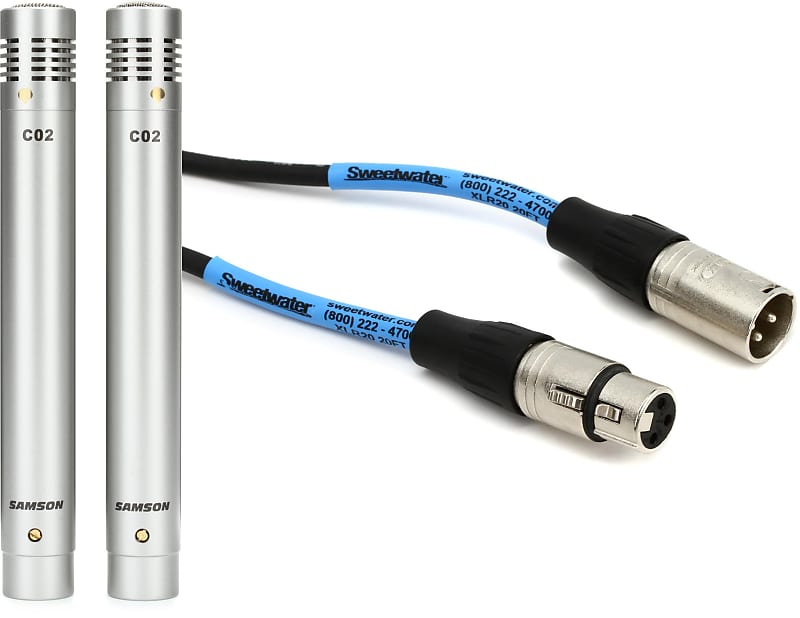 Samson C02 Small-diaphragm Condenser Microphone - Stereo Pair | Reverb